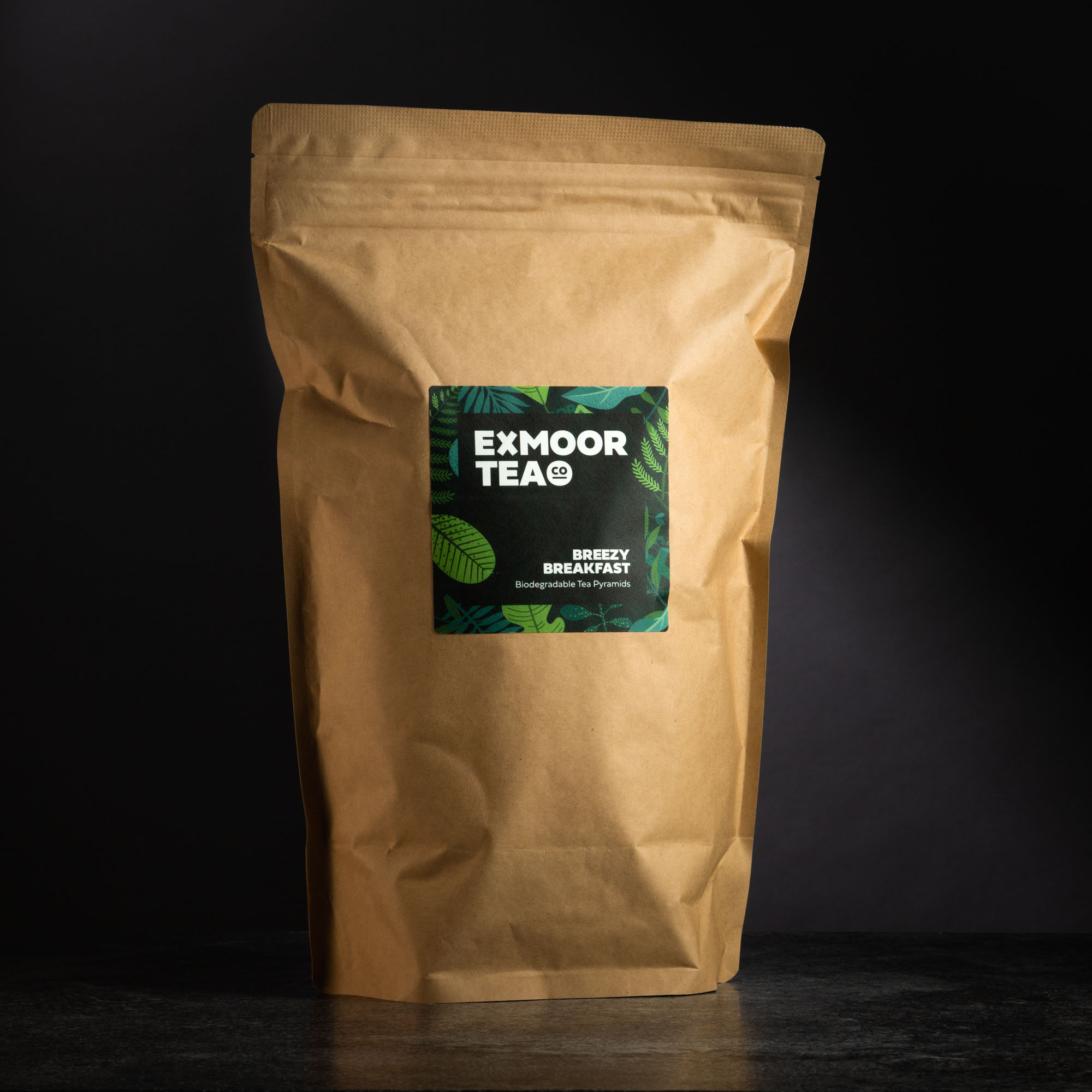 Breezy Breakfast Tea Pyramid Eco Pouch - Exmoor Tea Company
